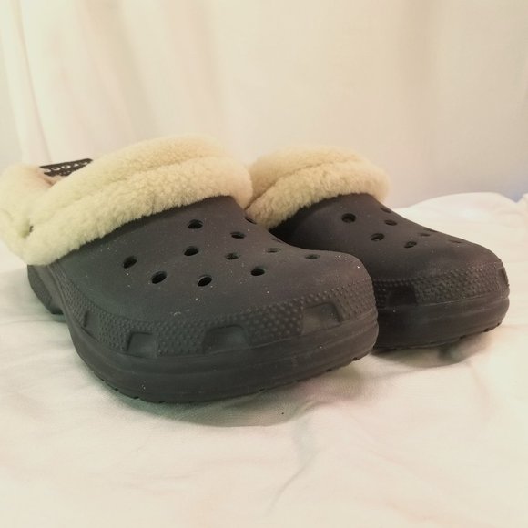 CROCS | Shoes | Crocs Classic Mammoth Luxe Clog Mule Real Sheepskin ...